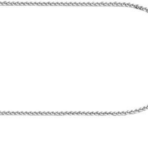 Element Shine | Jewelry | 4k Solid White Gold Square Wheat Chain ...